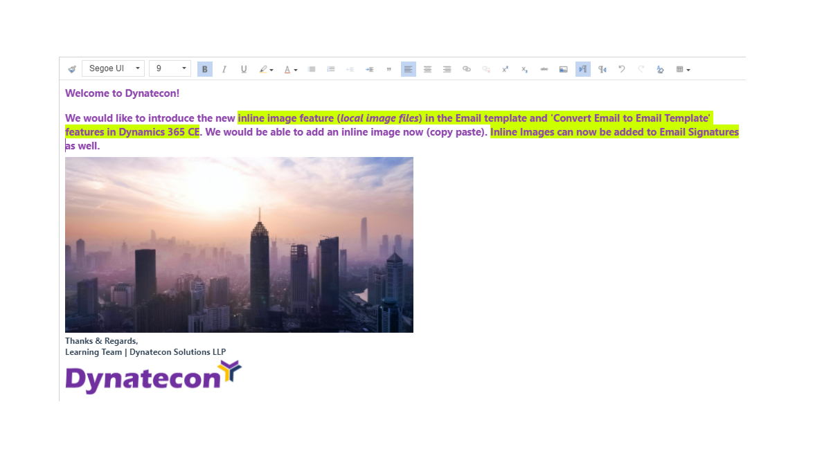 Inline images in Email Signature and Email templates in Dynamics 365 ...