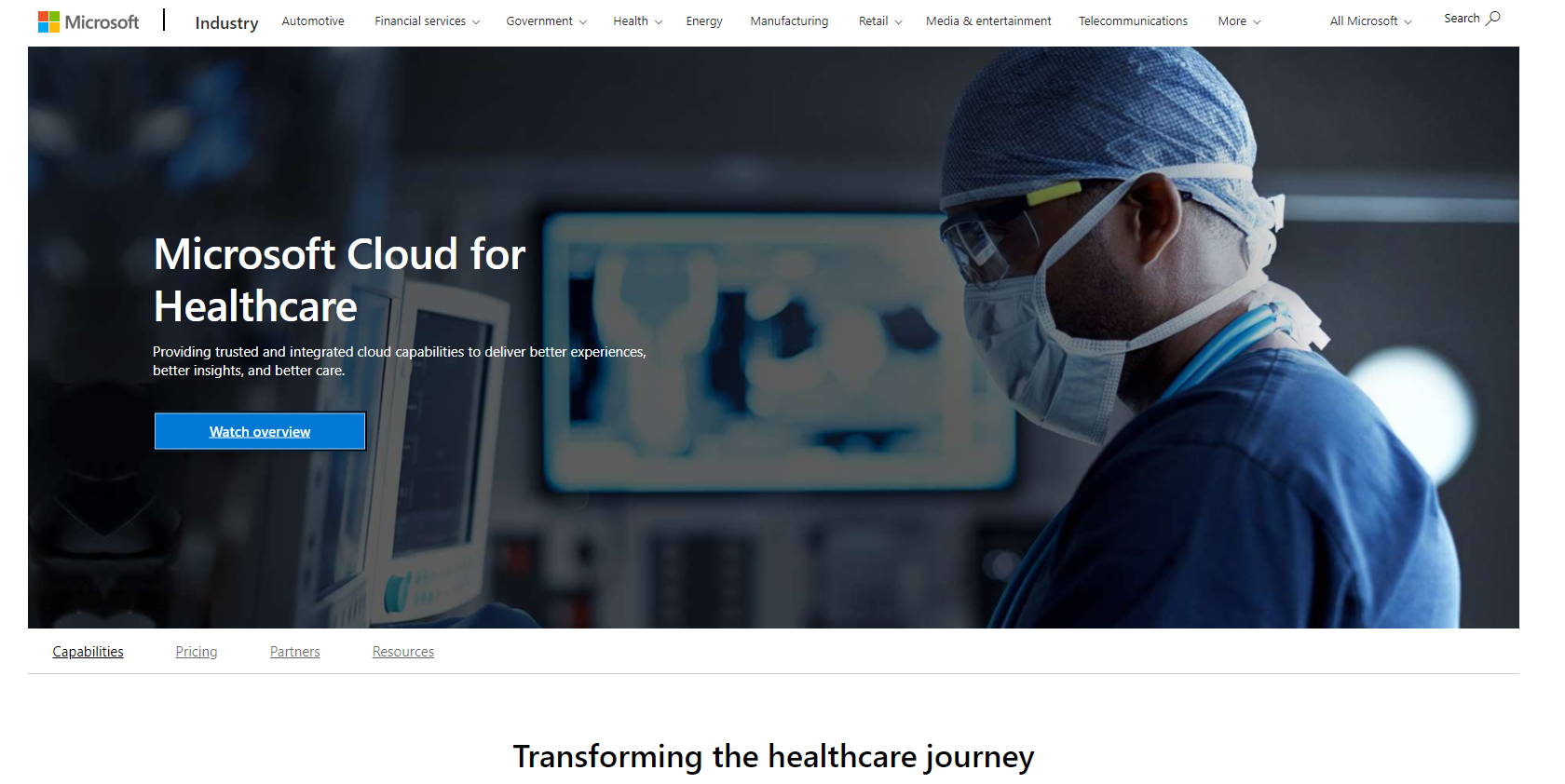 ‘Microsoft Cloud for Healthcare’ is the replacement for ‘Dynamics 365 ...