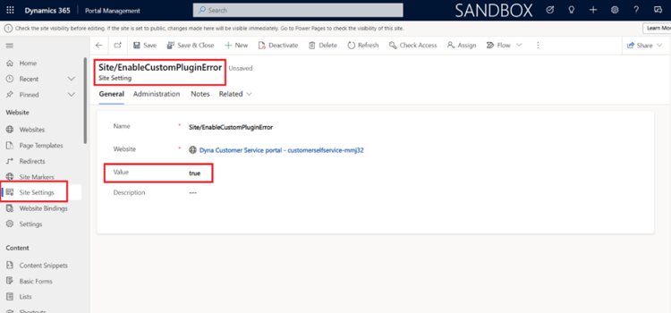 How to show internal error message details in the Power Apps Portal ...