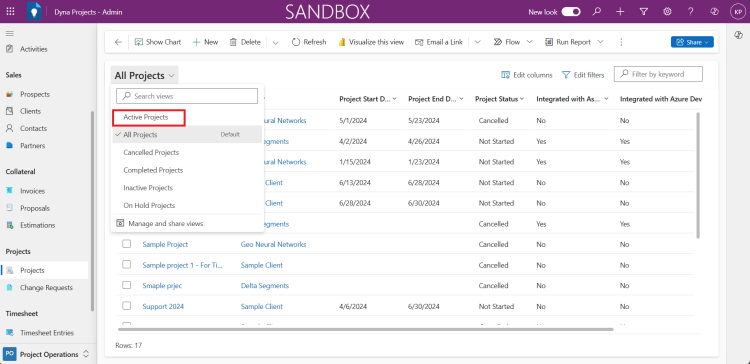 How to create a new Project in Power Apps based Project tracking tool ...