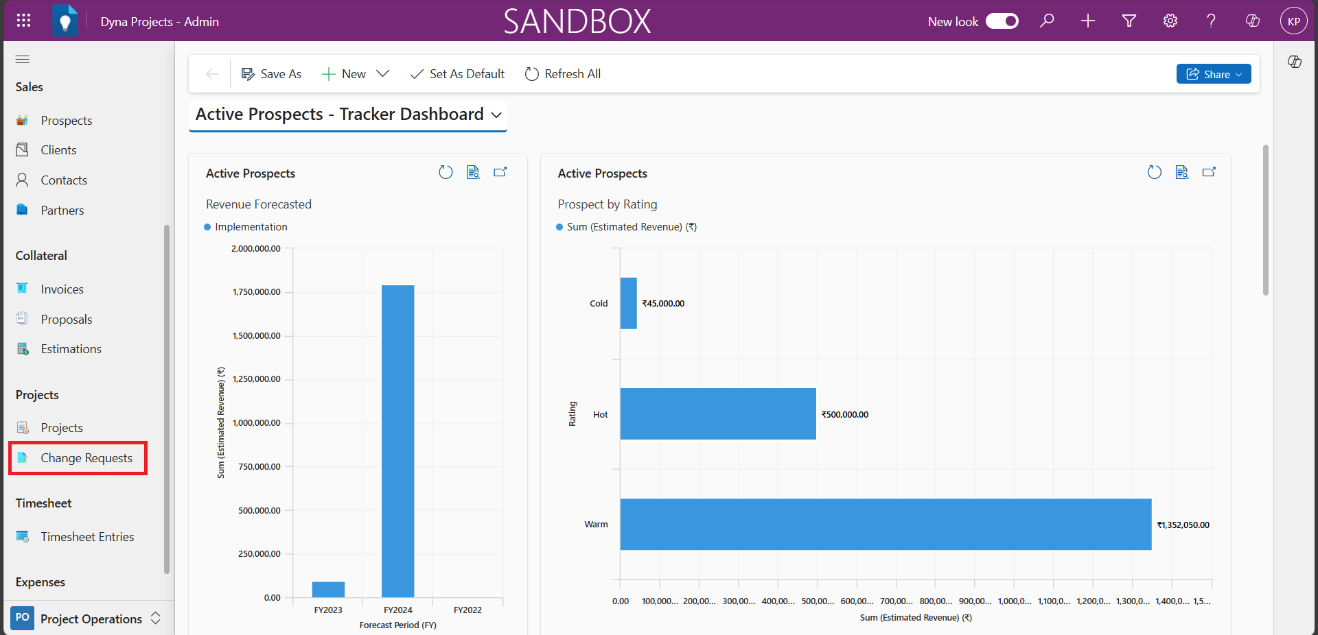 How to create a new Change Request in Power Apps based Project tracking ...
